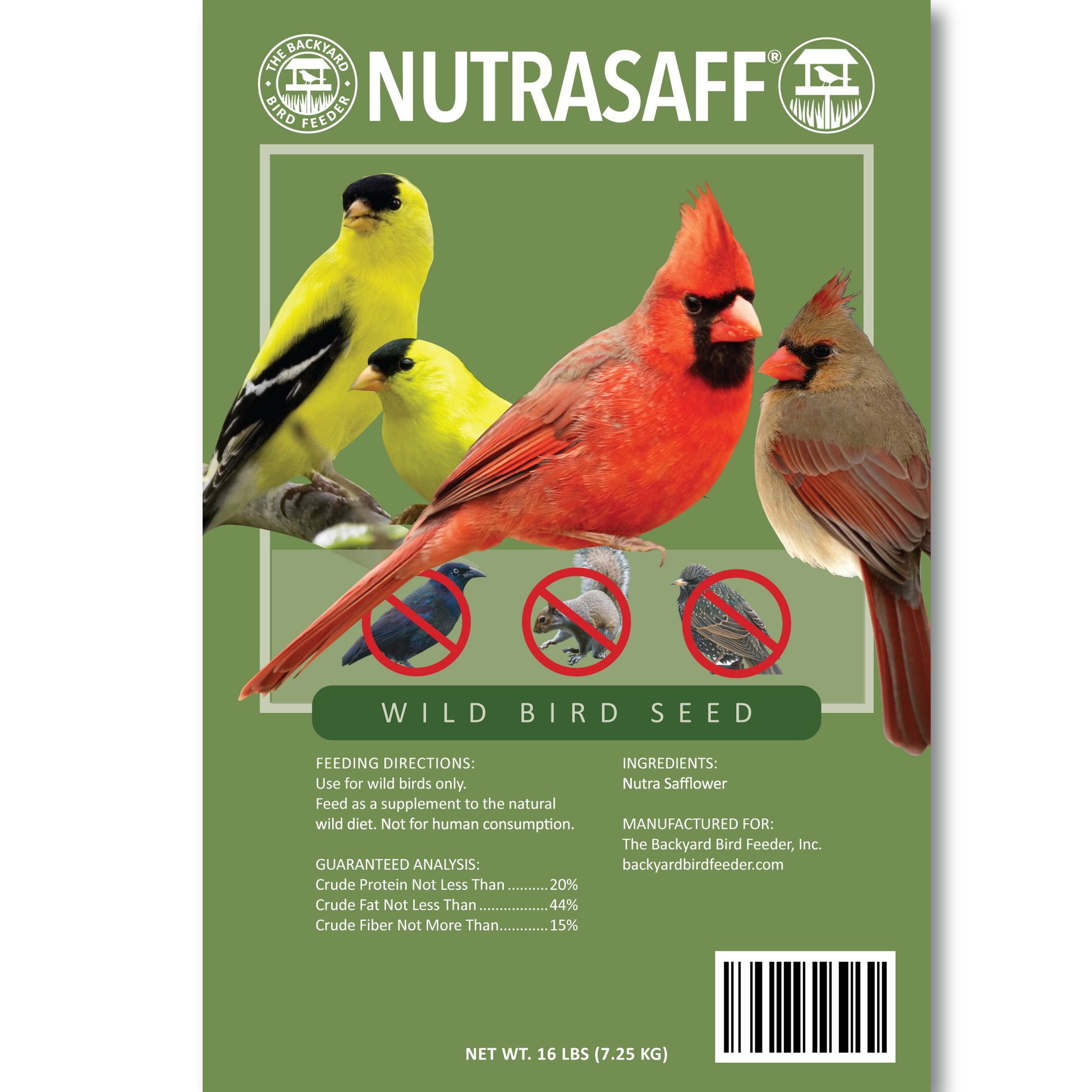 NutraSafflower 16 Pounds The Backyard Bird Feeder nutrasafflower-16-pounds-the-backyard-bird-feeder